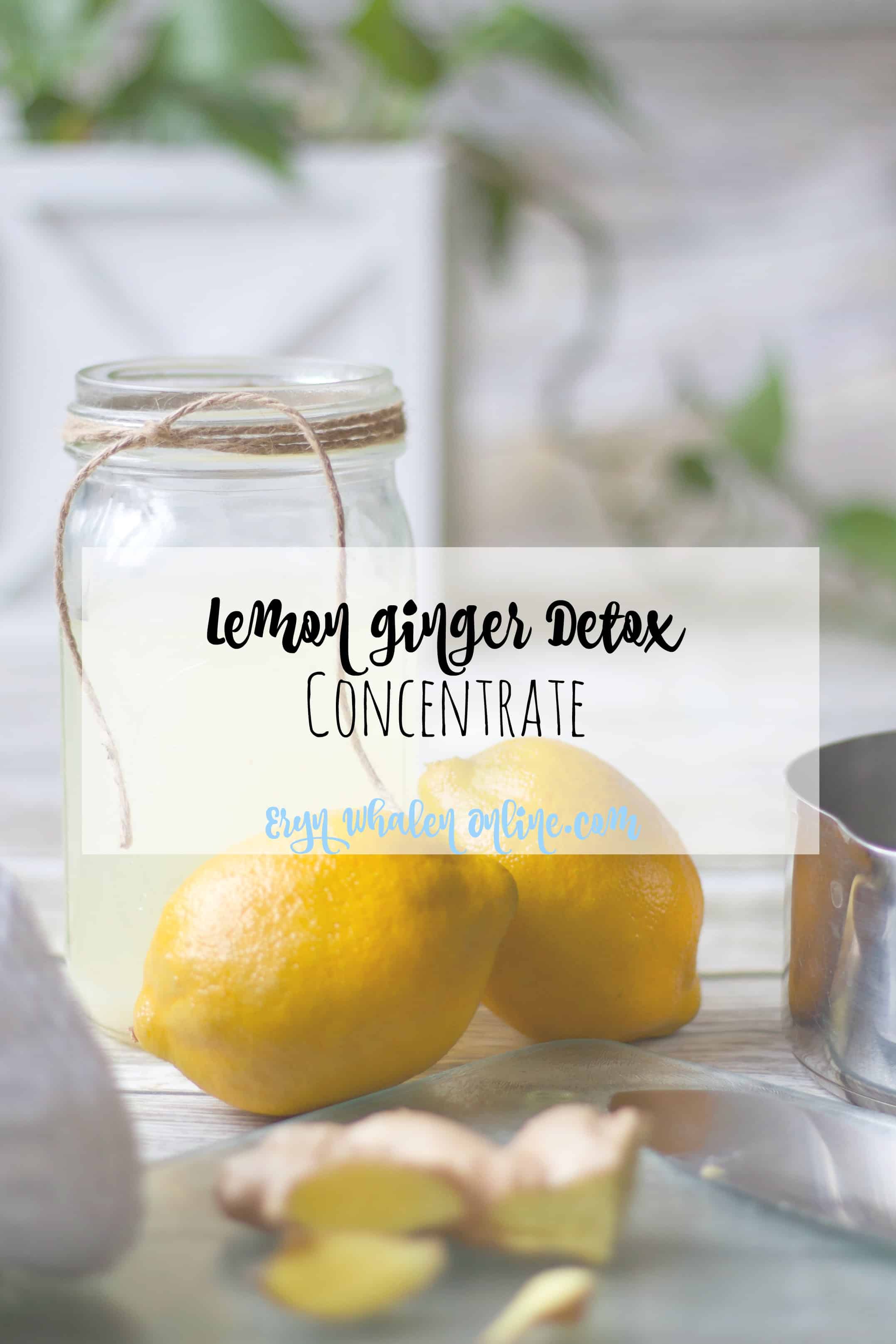 Lemon Ginger Detox Drink Concentrate | Easy To Make, Healthy Drink