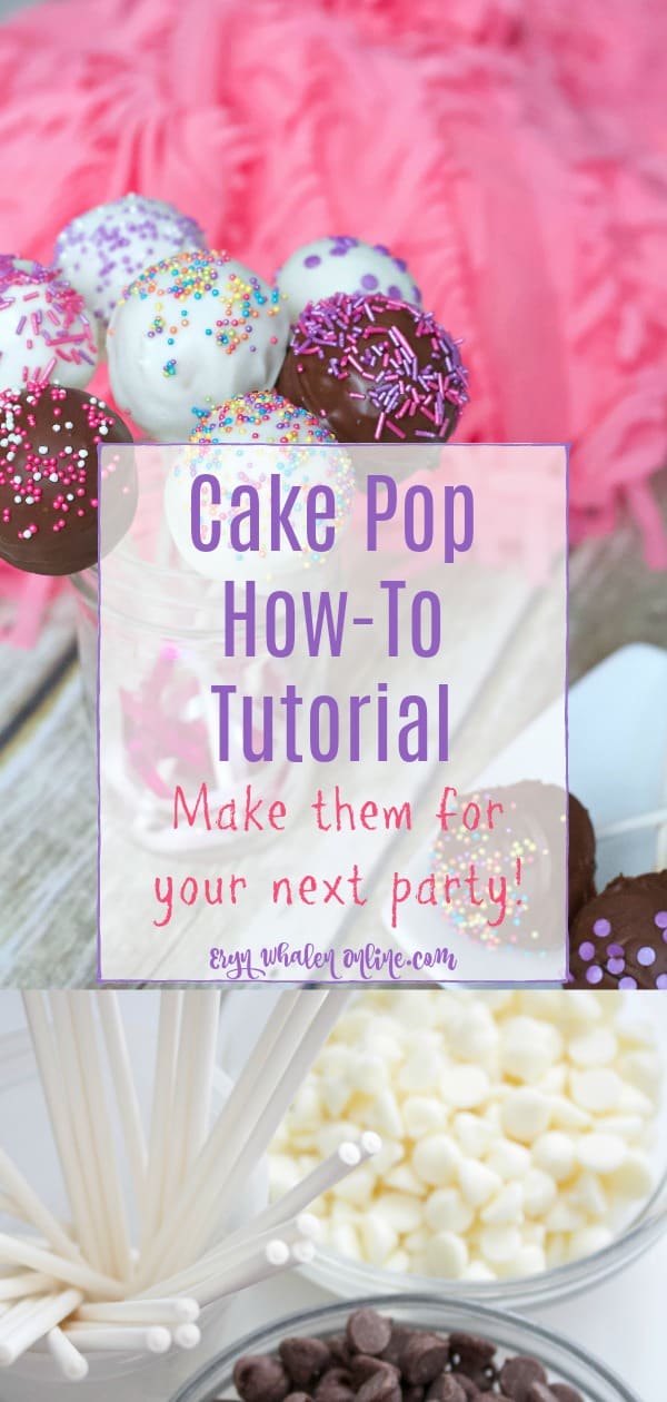 Cake Pop tutorial including recipes. Whip these up for your next party!