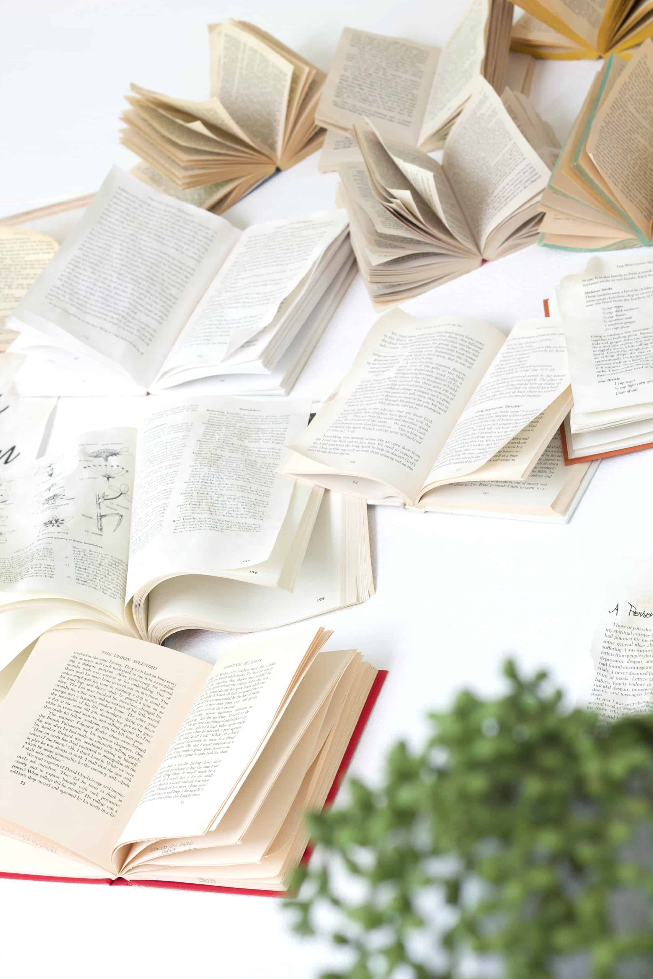 A Book Wall tutorial. How to construct a beautiful wall of books