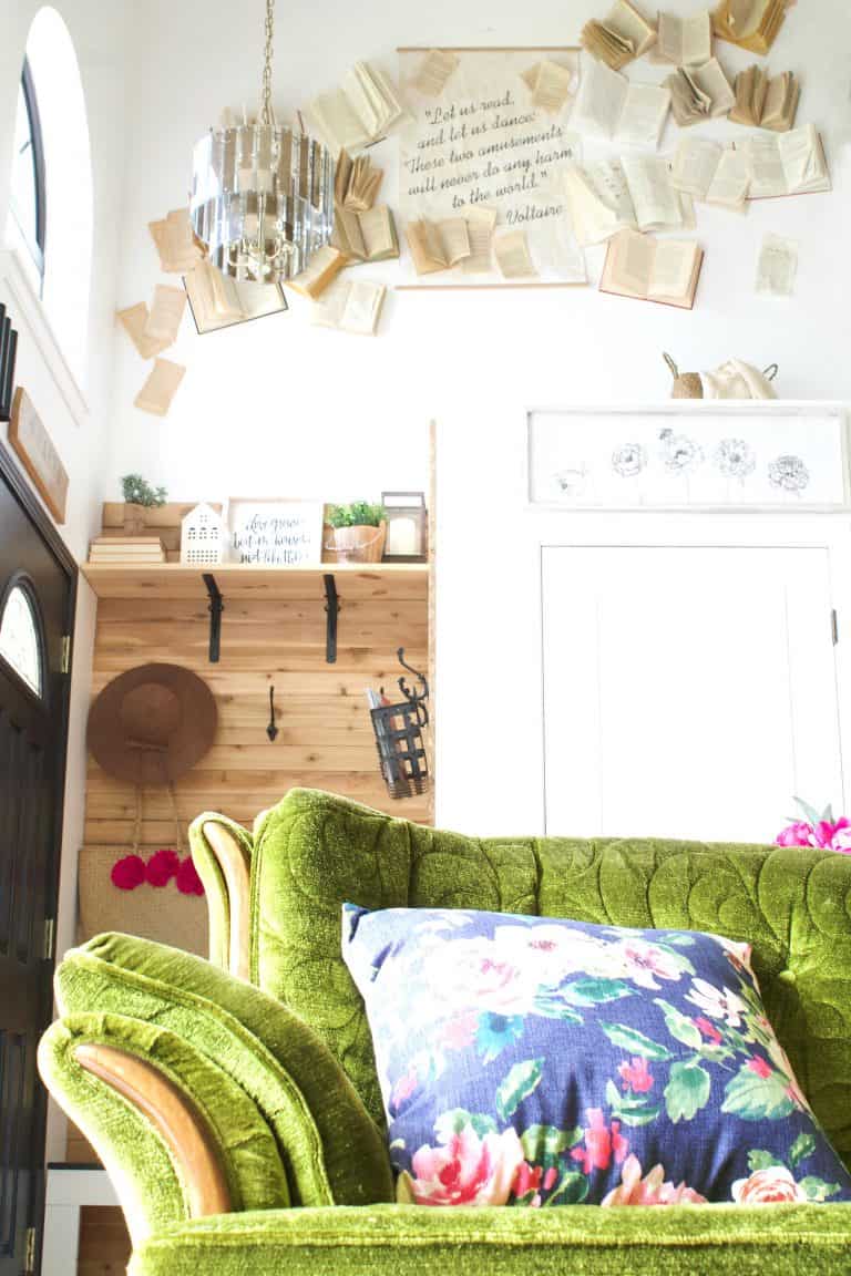 A Book Wall tutorial. How to construct a beautiful wall of books