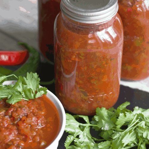 Canning Salsa Recipe: Water Bath Canning Salsa How To