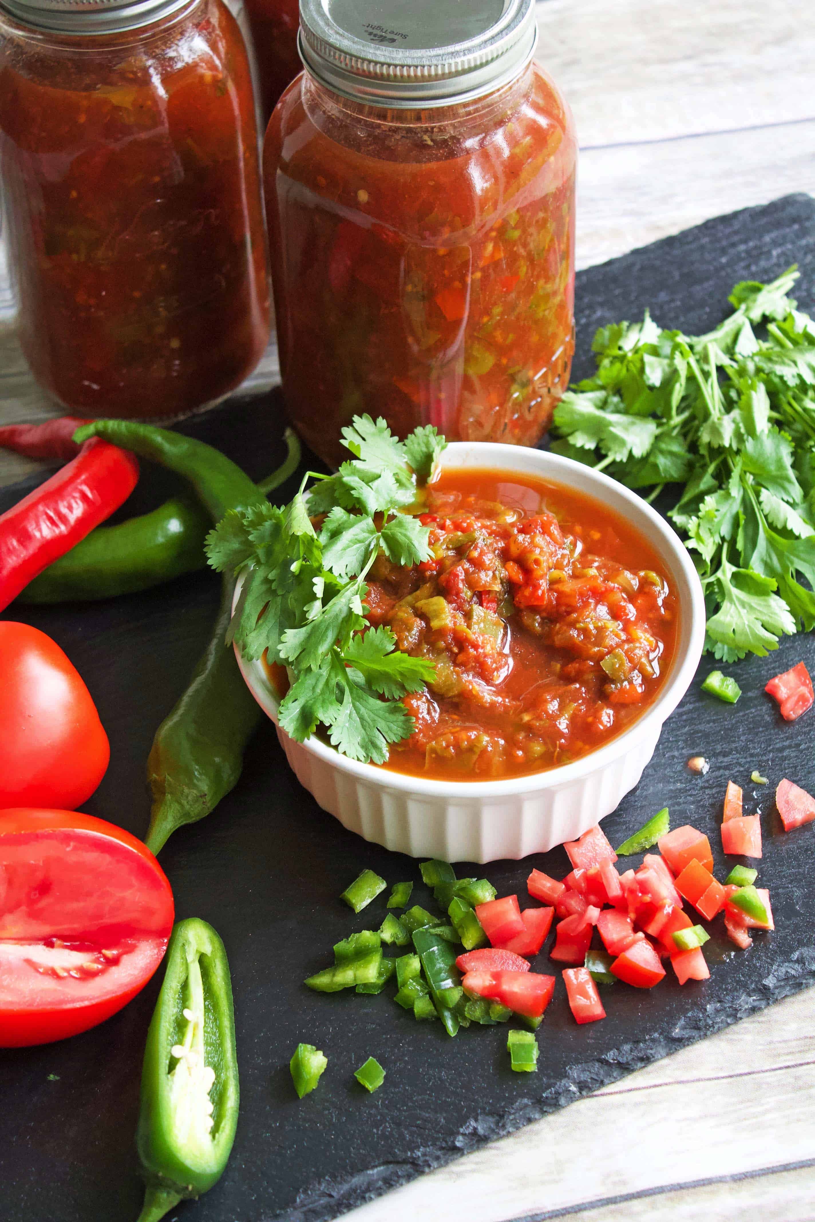 Canning Salsa Recipe: Water Bath Canning Salsa How To
