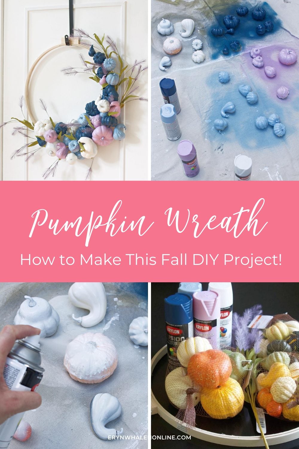 Pumpkin Fall Wreath DIY - Full Tutorial for this Easy, Stunning Wreath