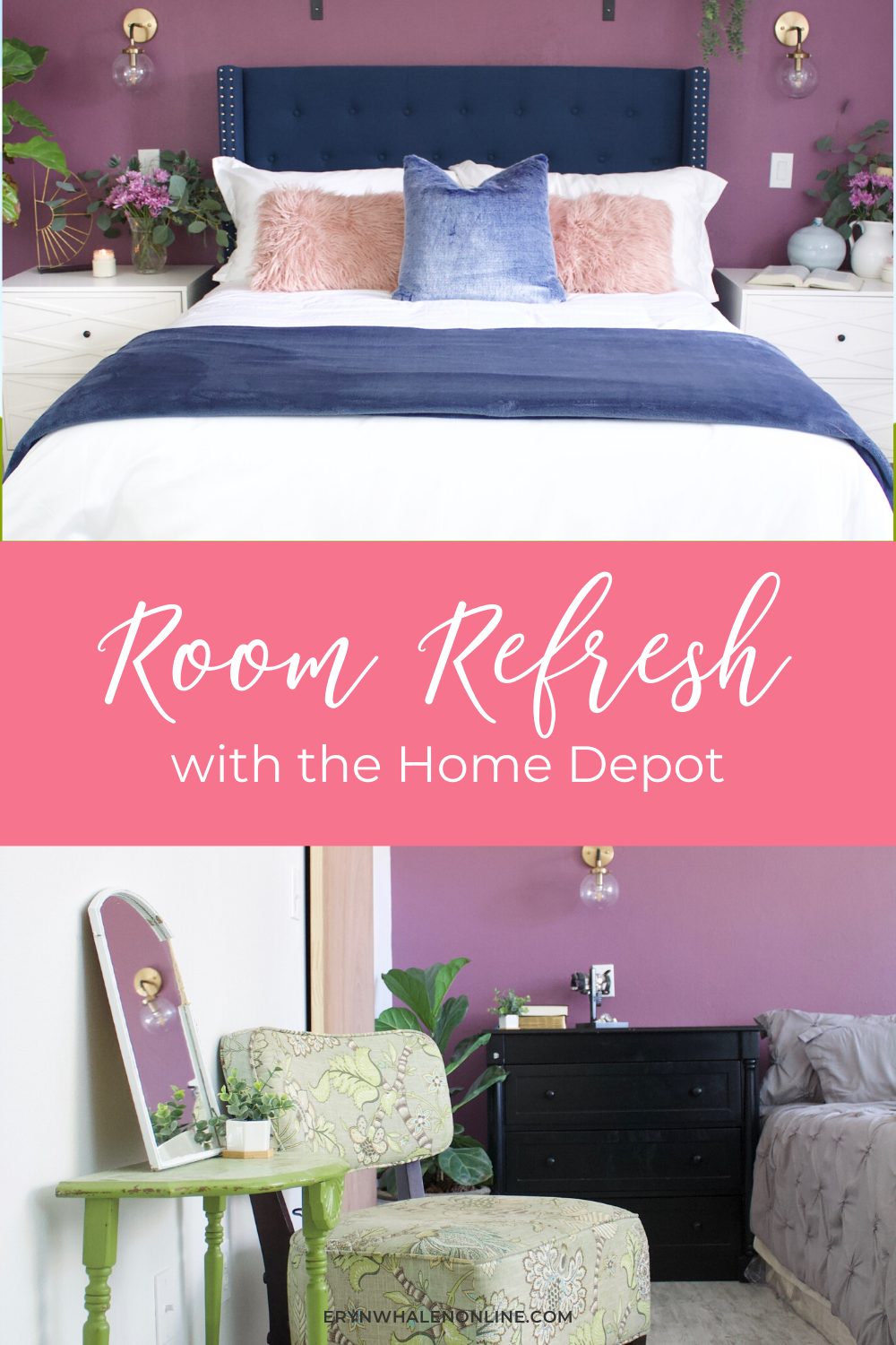 Ultra Glam and Romantic Room Refresh with The Home Depot