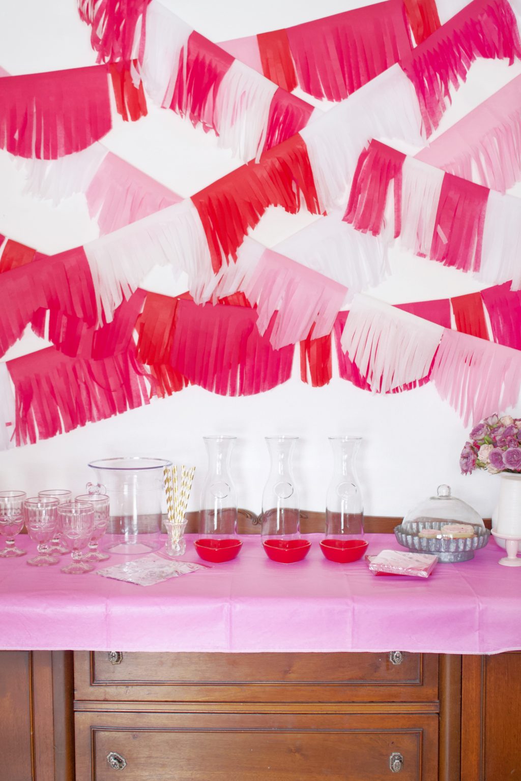 How To Make Tissue Paper Fringe Garland a DIY tutorial