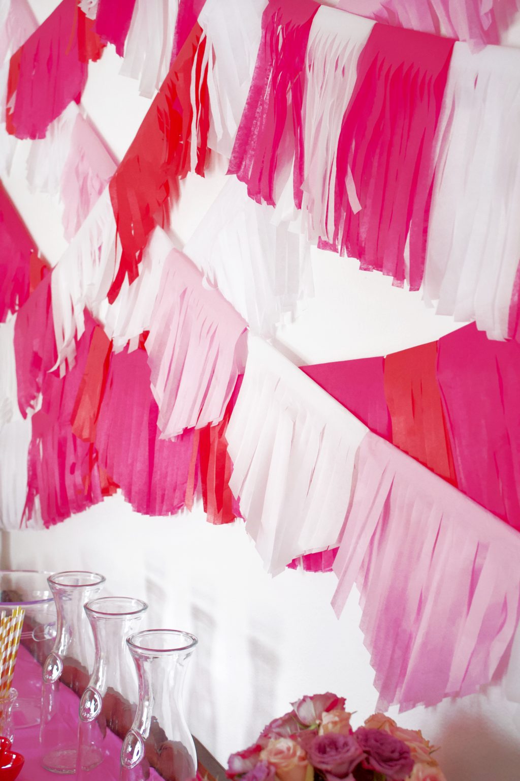 How To Make Tissue Paper Fringe Garland a DIY tutorial