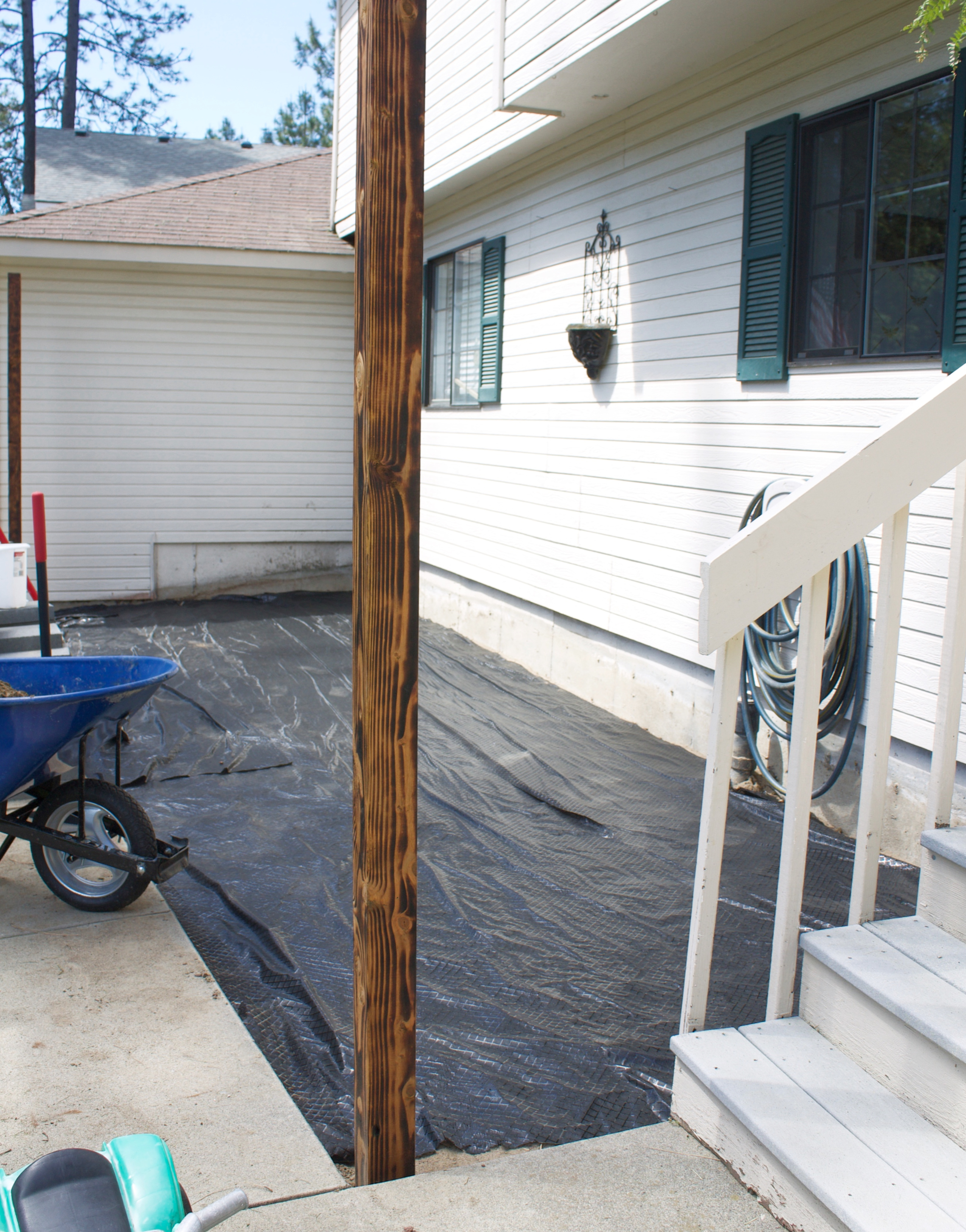 Neglected Rose Garden To A Completely Renovated Modern Front Patio
