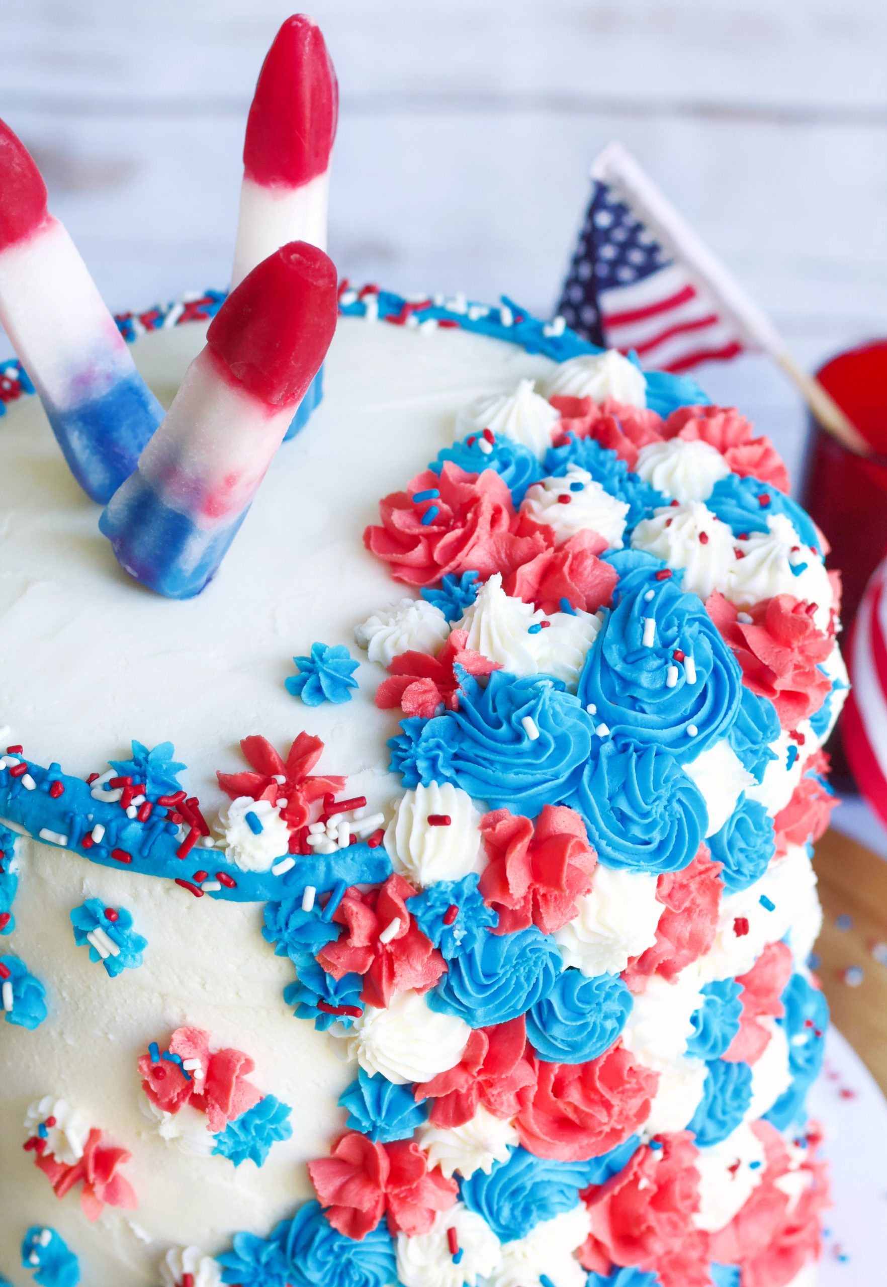 Easy 4th Of July Cake Frosting Tutorial For A Big WOW Factor 