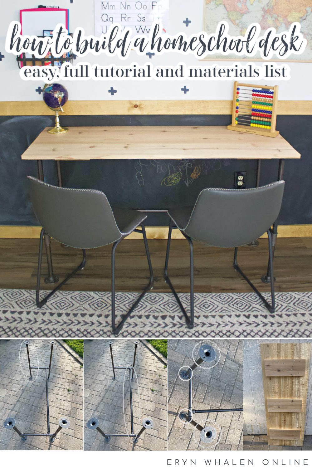 How to Build a Homeschool Desk : Eryn Whalen Online