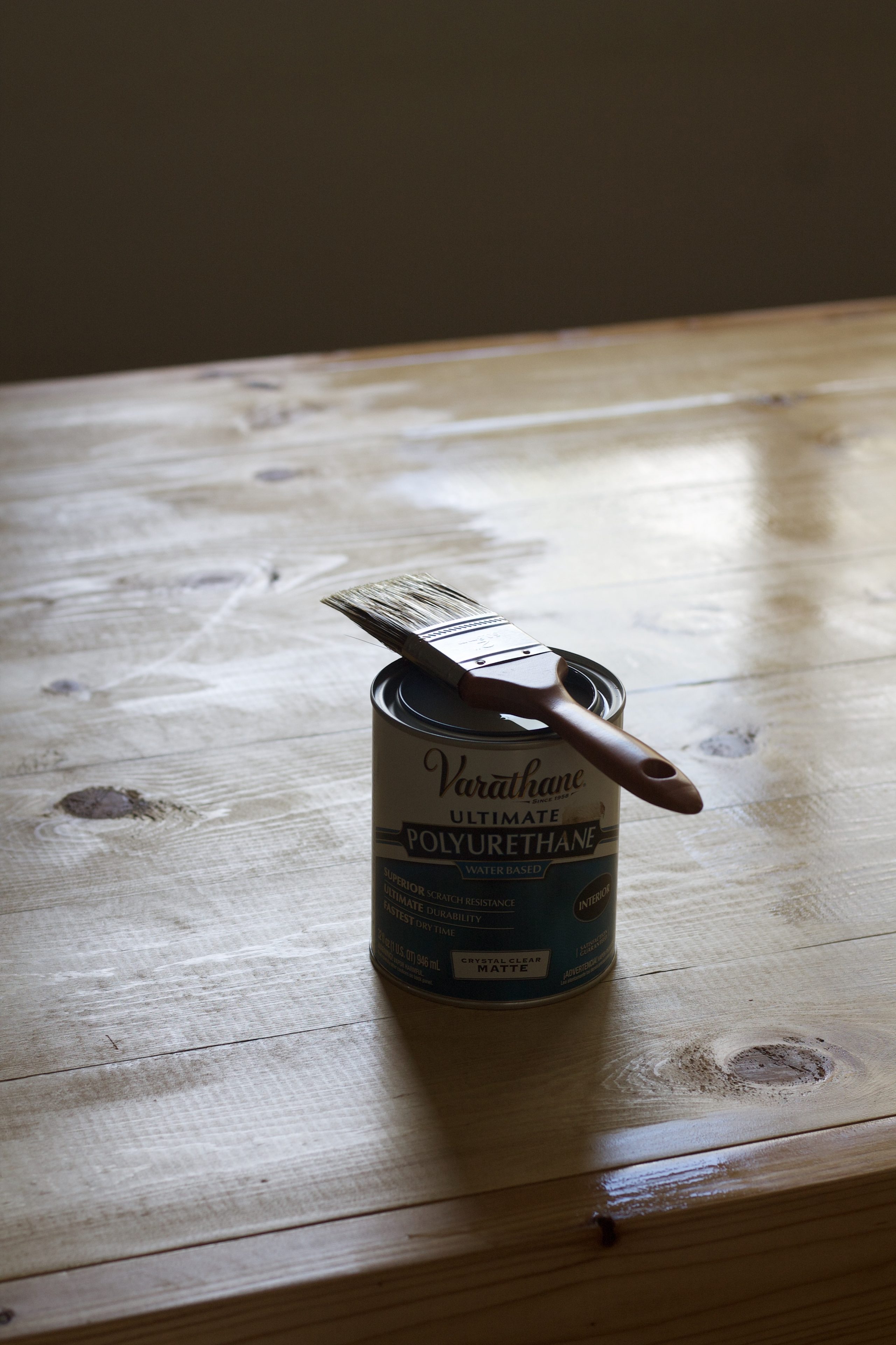 Staining Furniture How To | How We Stained and Sealed Our Pine Table
