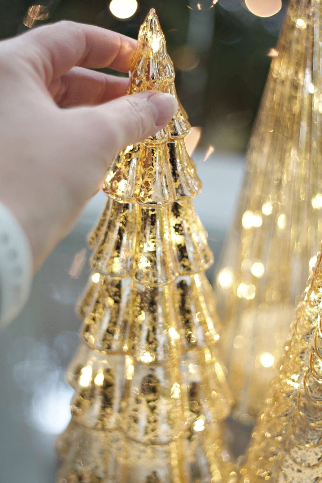 Beautiful Eucalyptus Garland and Juniper Tree Light Up Trio