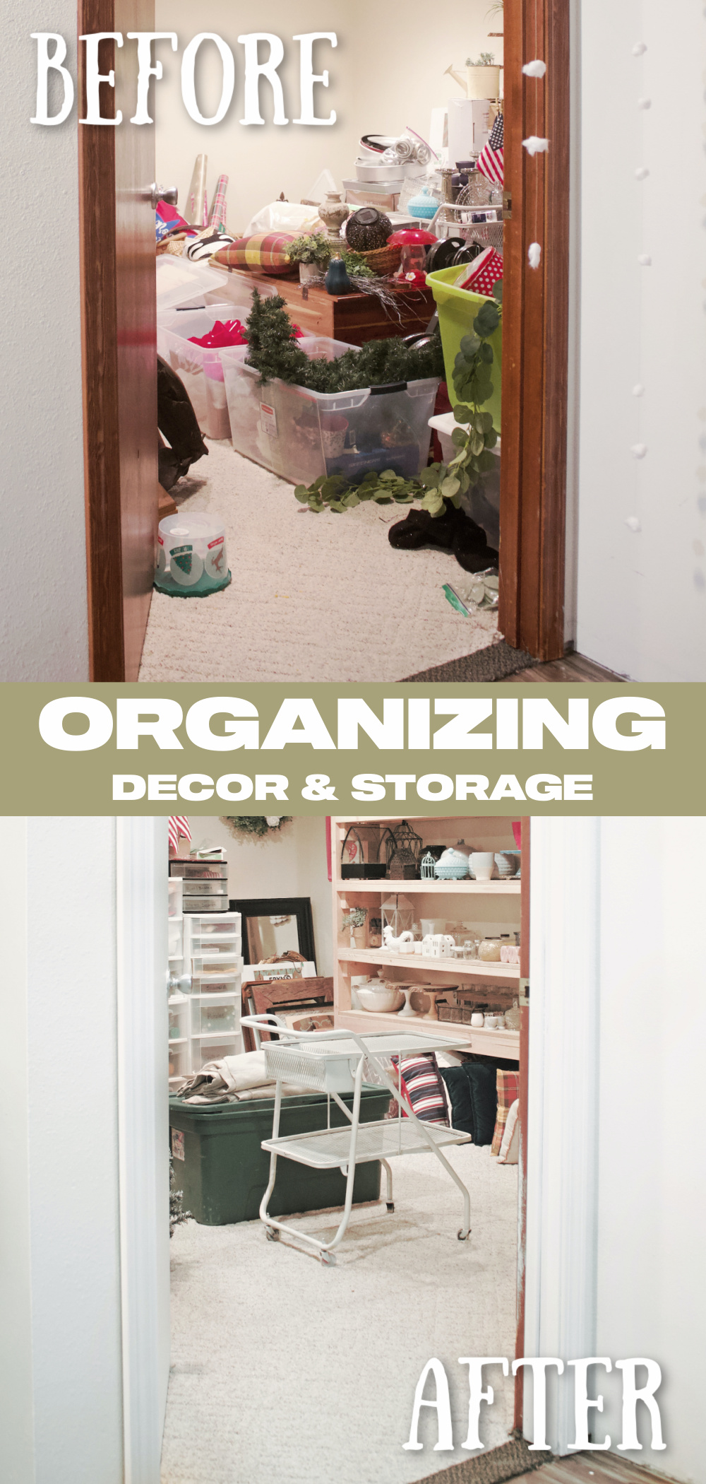 Storage Room Tips For Organization | Before and After
