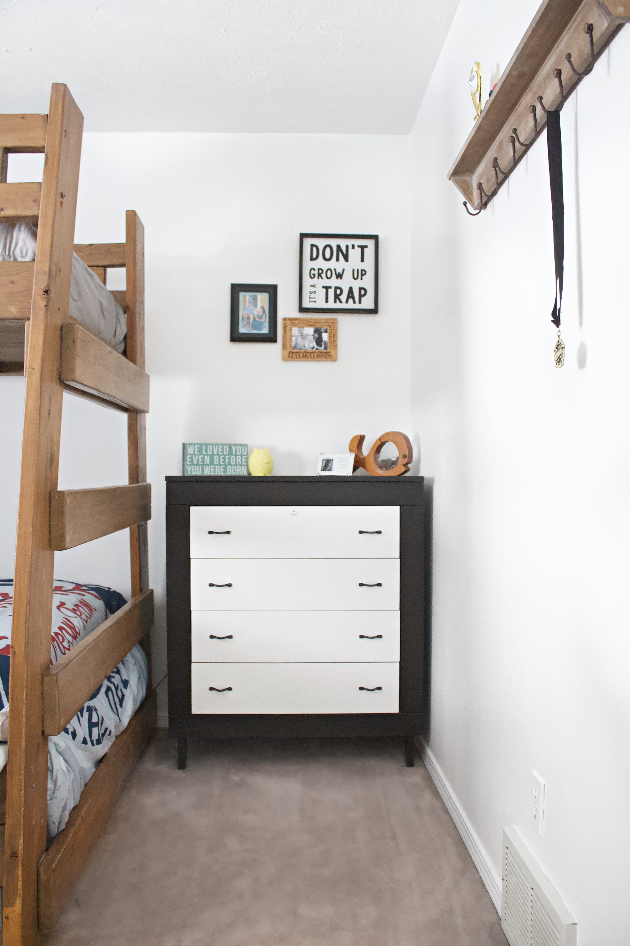 Children's Sandlot Vintage Baseball Room Reveal with Links Included