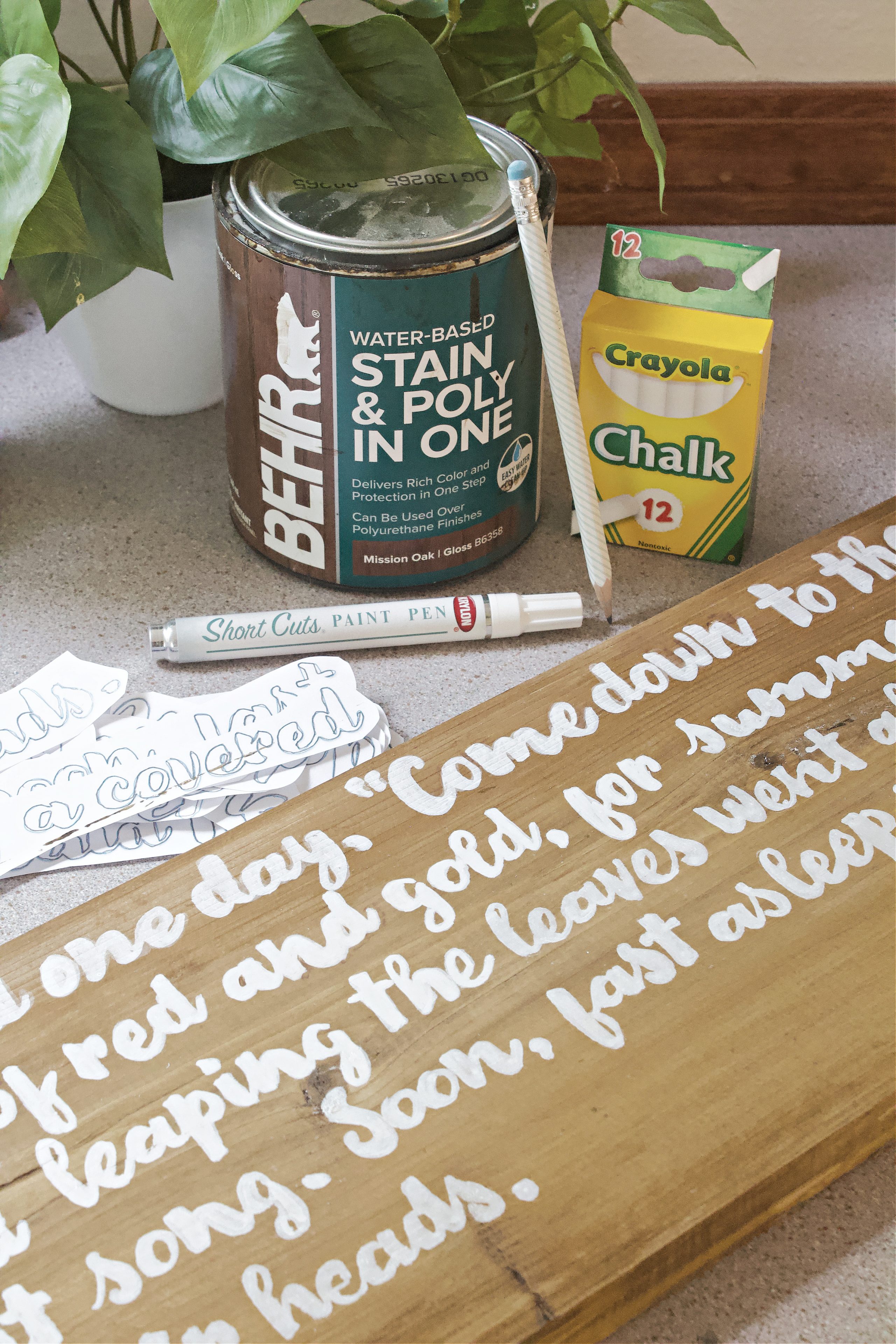 DIY Wooden Sign | Print Your Own Stencil