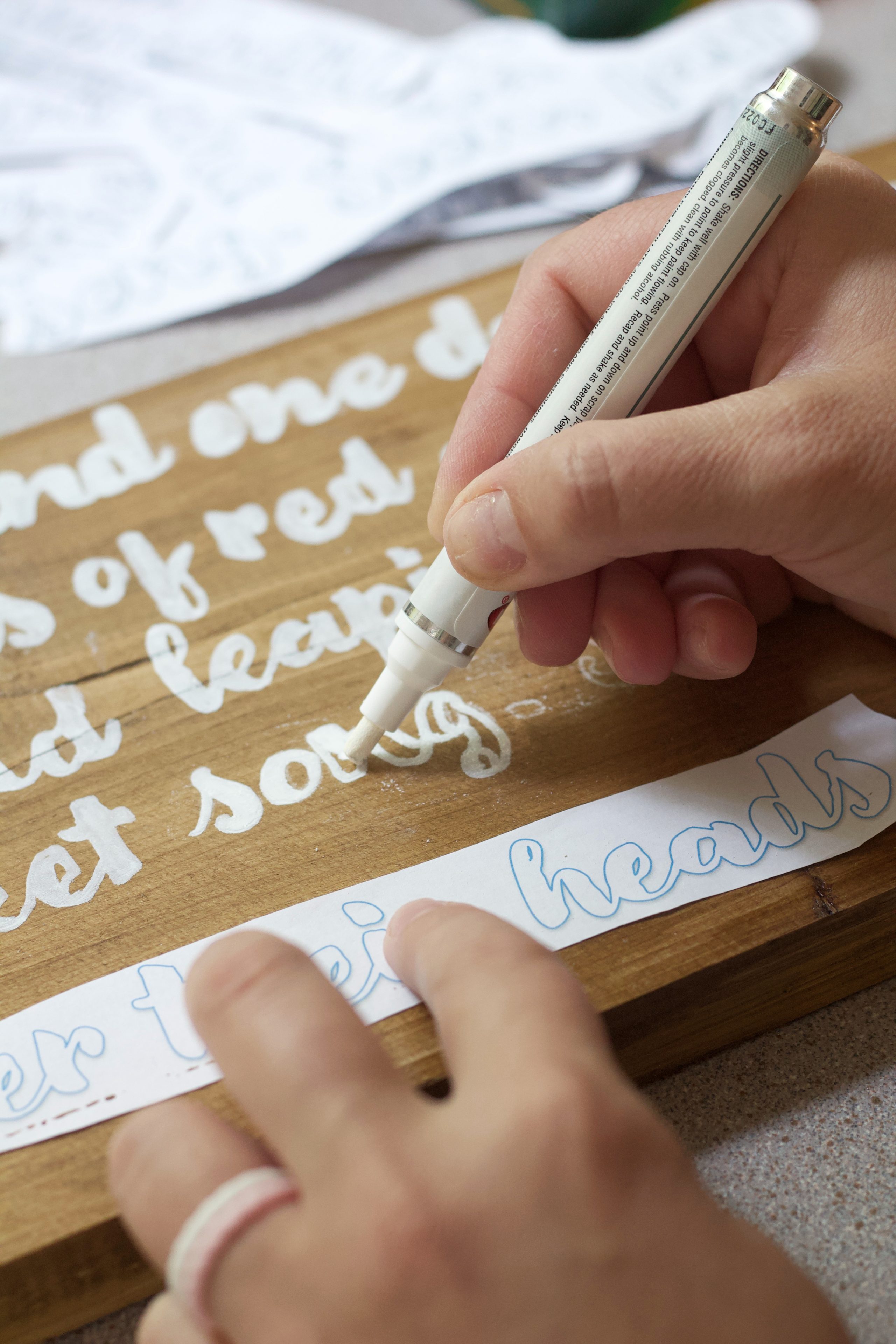 DIY Wooden Sign | Print Your Own Stencil