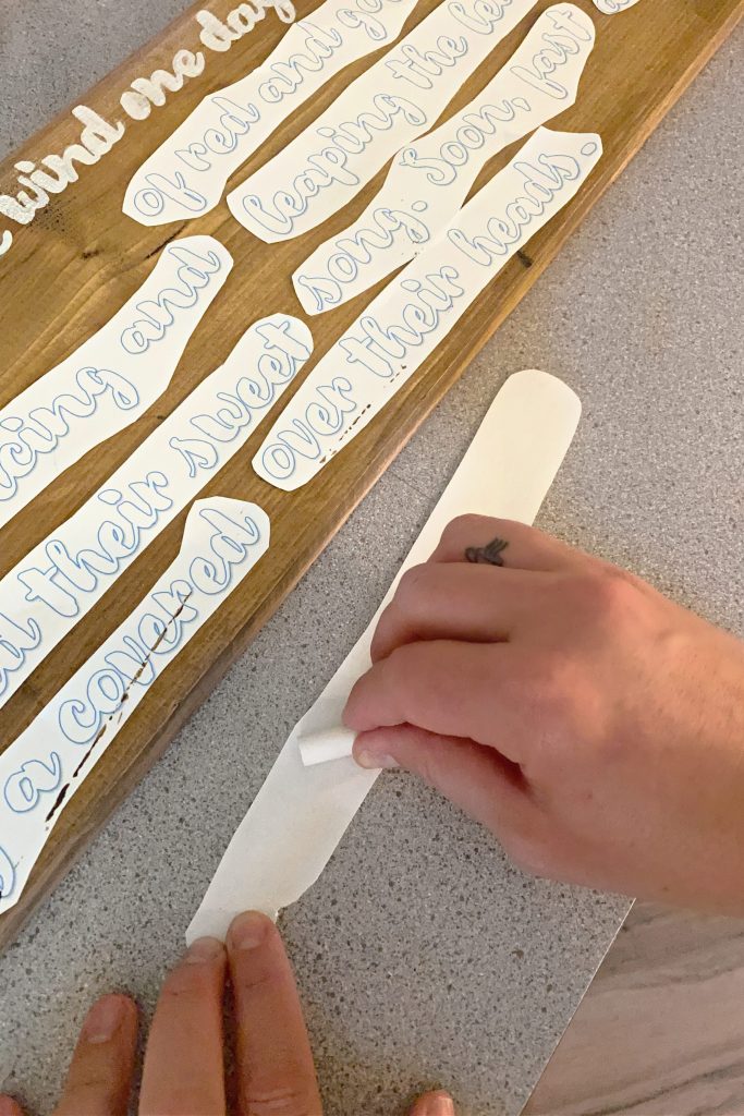 DIY Wooden Sign | Print Your Own Stencil