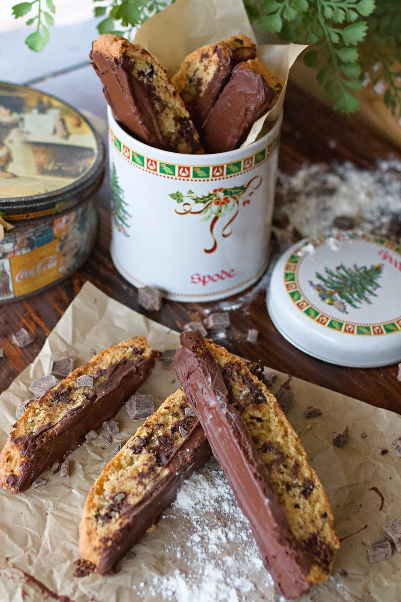 Classic Chocolate Chunk Biscotti Recipe| Eryn Whalen Online