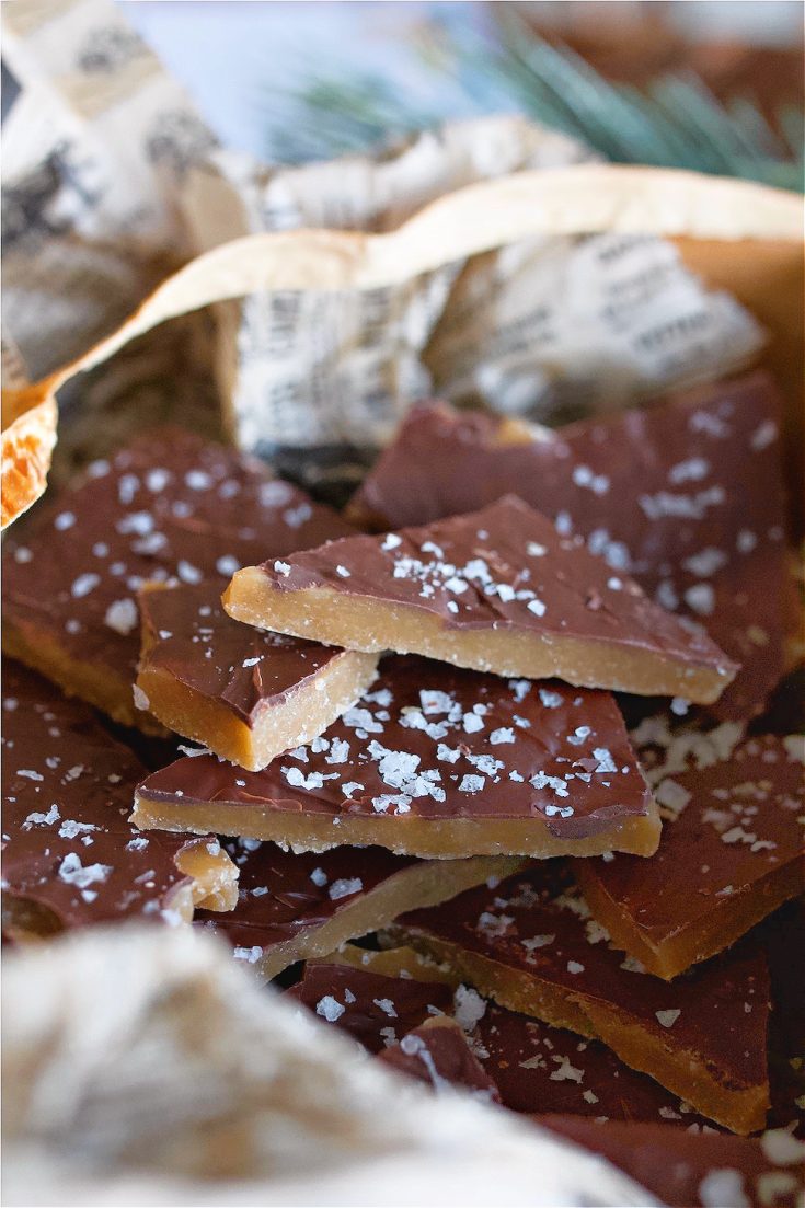 Easy Homemade Toffee Recipe from Great Grandma's Kitchen